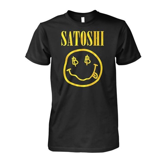 Gildan | Shirts | Jack Dorsey Nirvana Satoshi Smiley Face Bitcoin Shirt ...